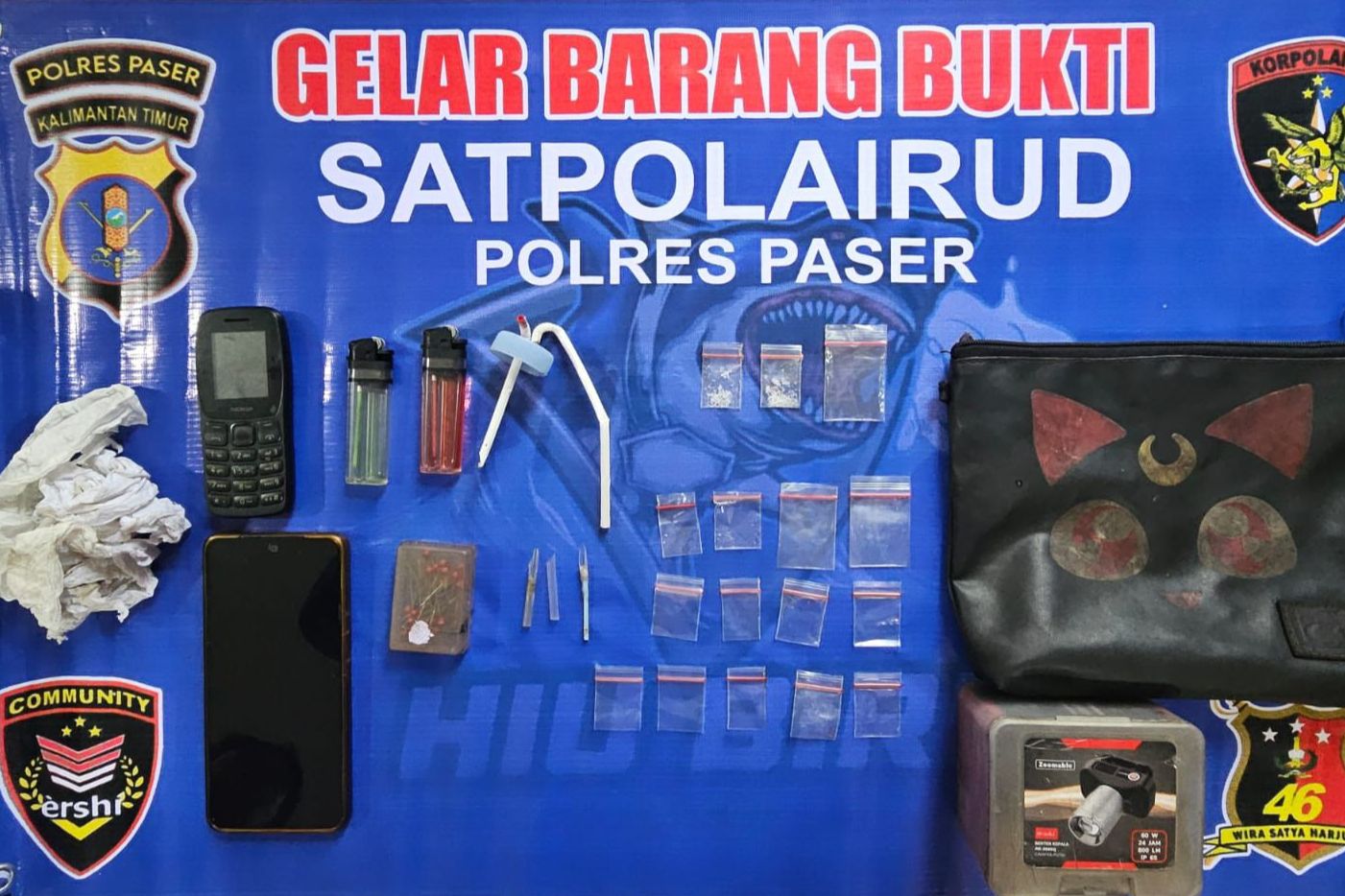 Kedapatan Bawa Sabu di Perairan Adang Bay, 2 Pria di Paser Ditangkap Polisi